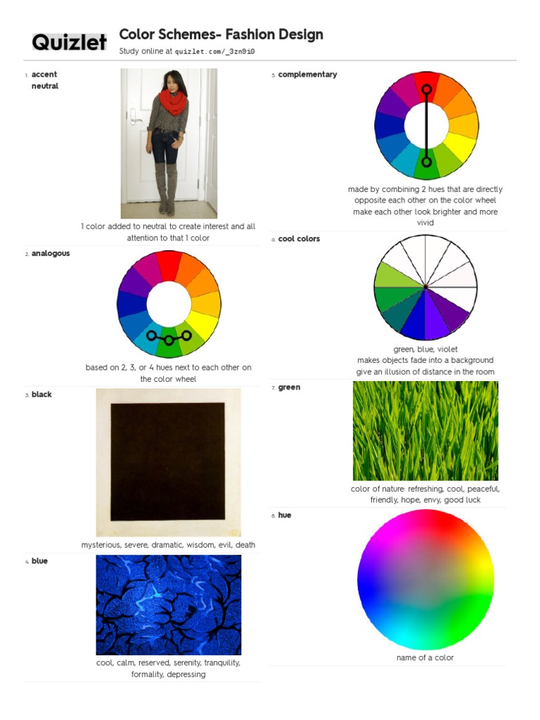 Color Schemes-Fashion Design | PDF | Qualia | Artistic Techniques