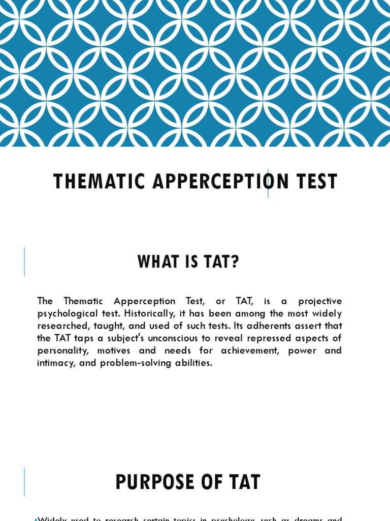 Understanding Personality Through Projection: An Analysis of the ...