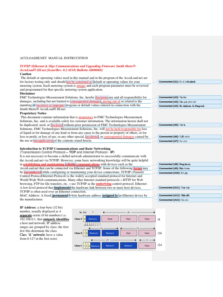 TCP/IP (Ethernet & Slip) Communications and Upgrading Firmware Smith ...