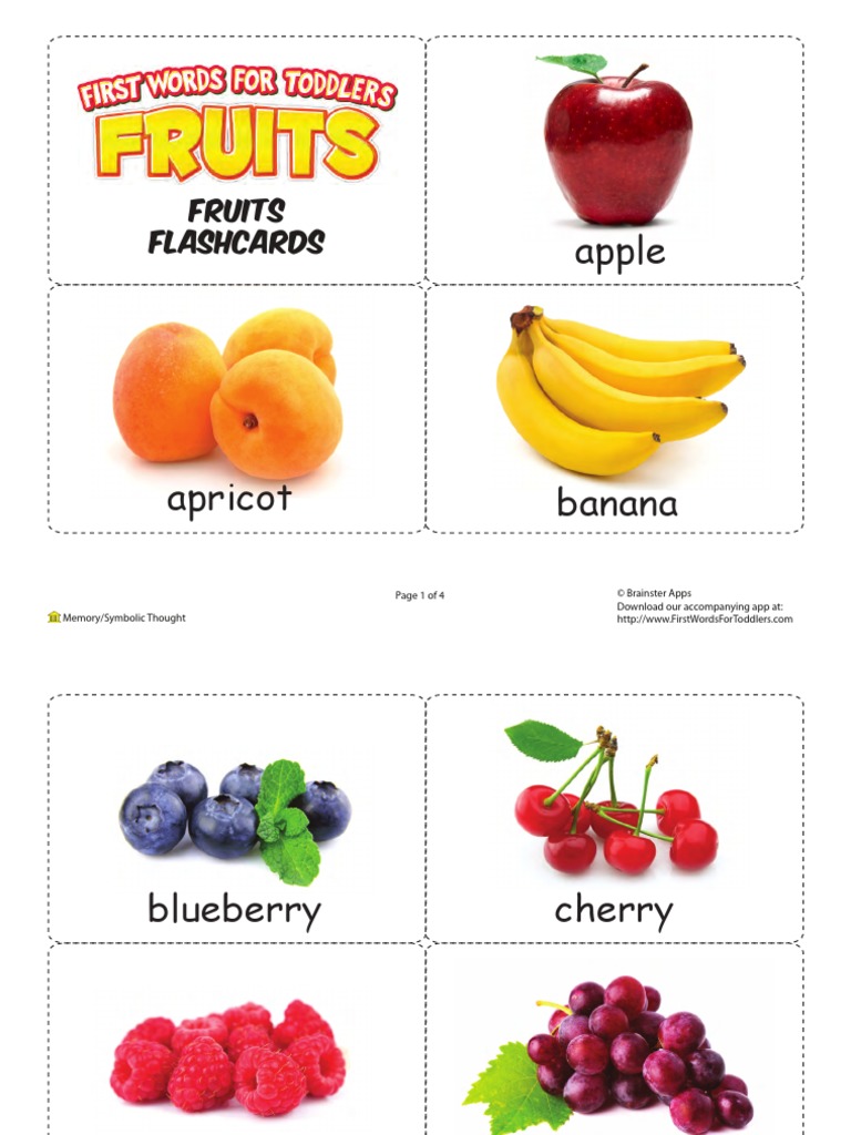 Fruits Flashcards Set 2 | PDF