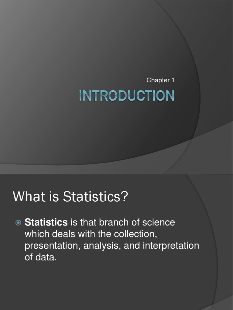 Chapter 1 Statistics | PDF | Sampling (Statistics) | Level Of Measurement