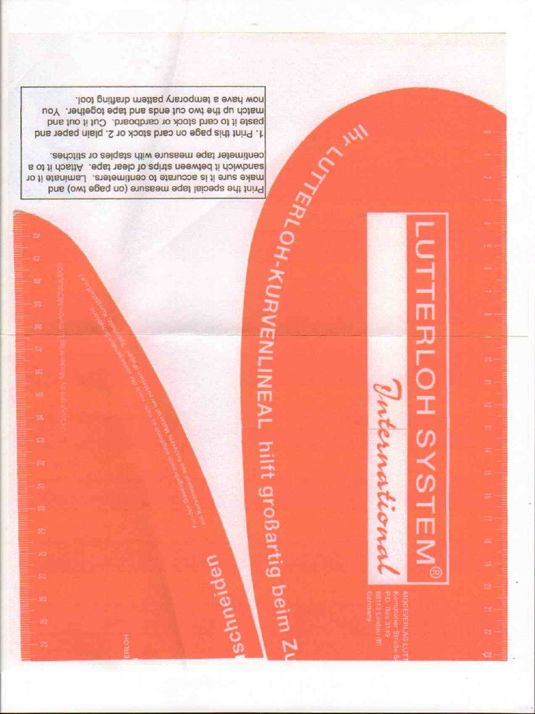 Lutterloh French Curve PDF | PDF