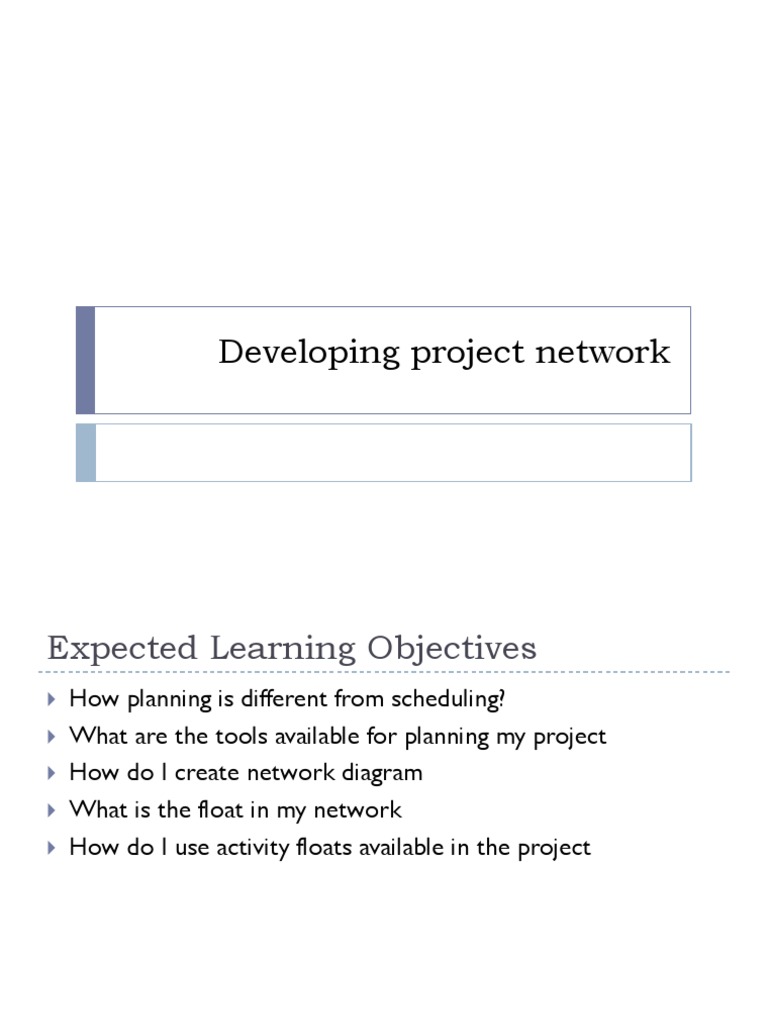 Project Network Diagram Fundamentals | PDF | Systems Science | Computing