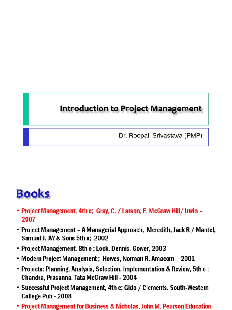 Introduction To Project Management | PDF | Project Management ...