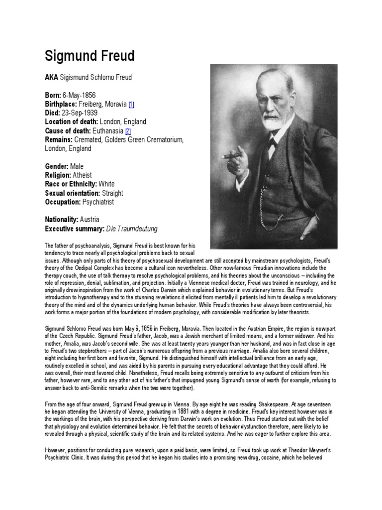 Sigmund Freud 2 | PDF | Id | Sigmund Freud