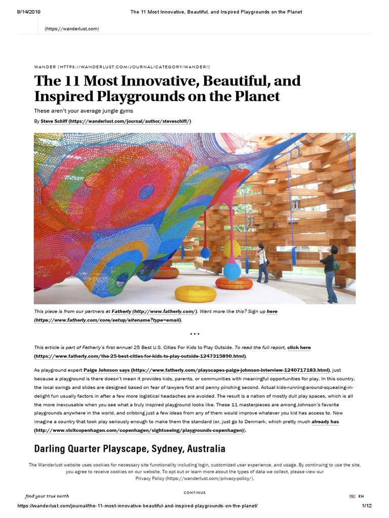 The 11 Most Innovative, Beautiful, and Inspired Playgrounds On The ...
