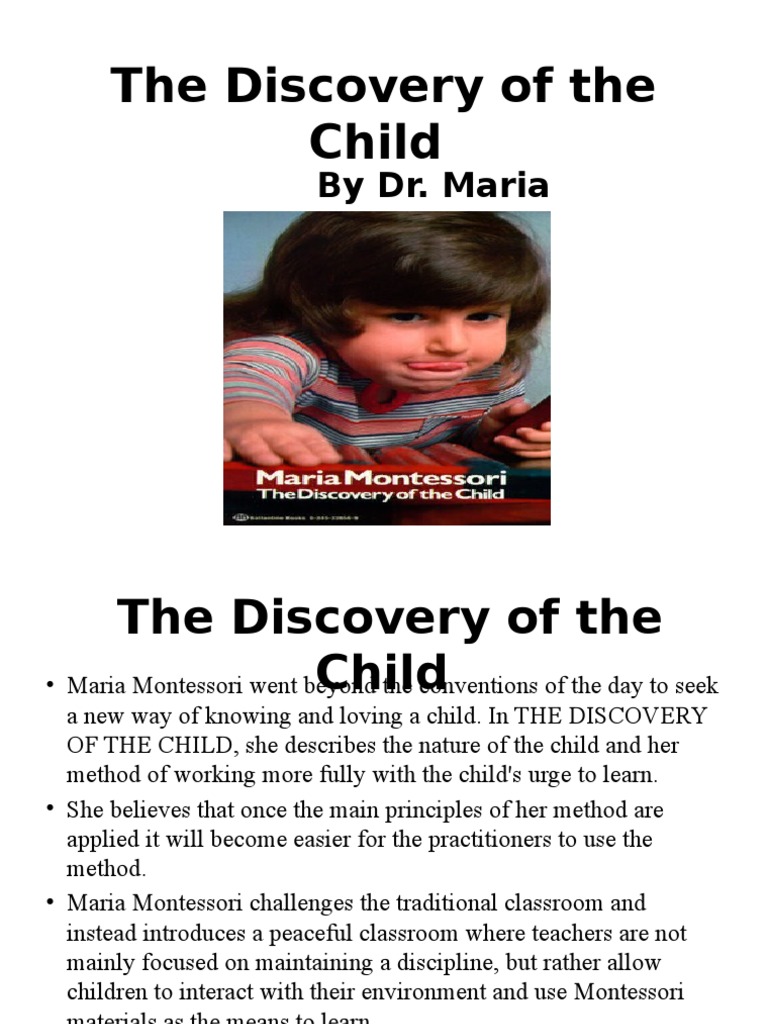 The Discovery of The Child | PDF | Montessori Education | Classroom