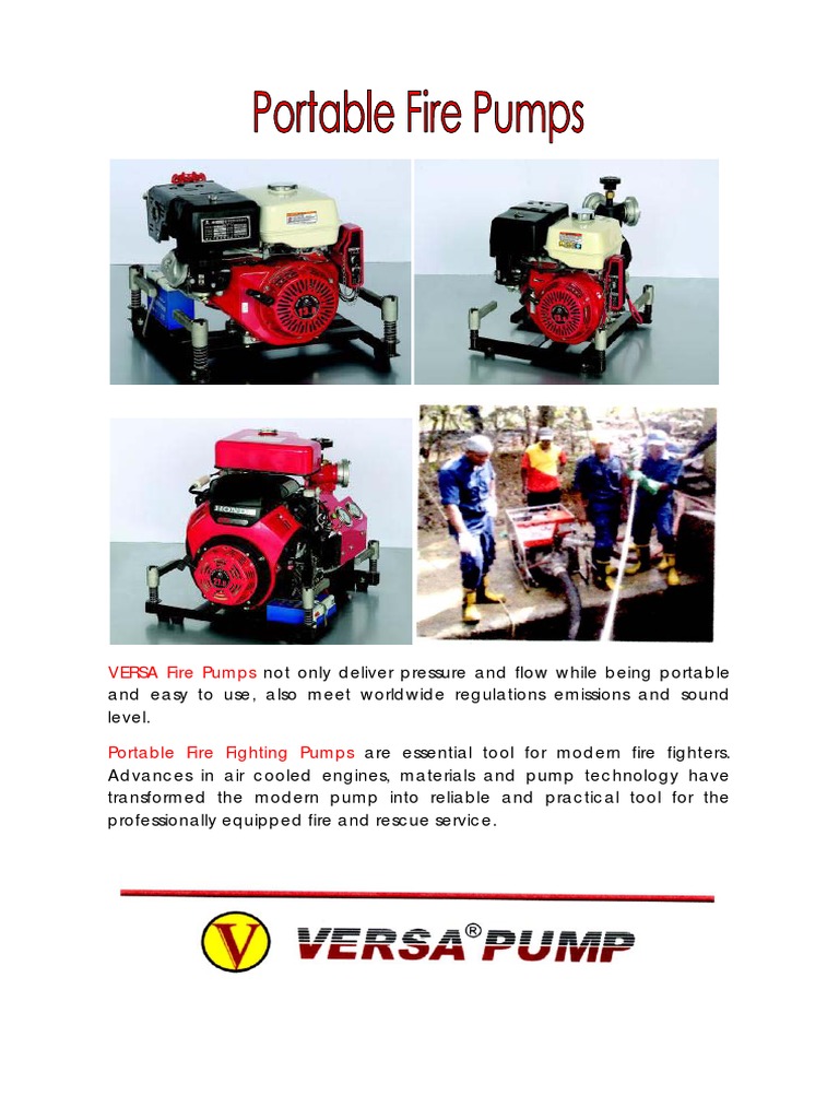 Versa Portable Fire Pump