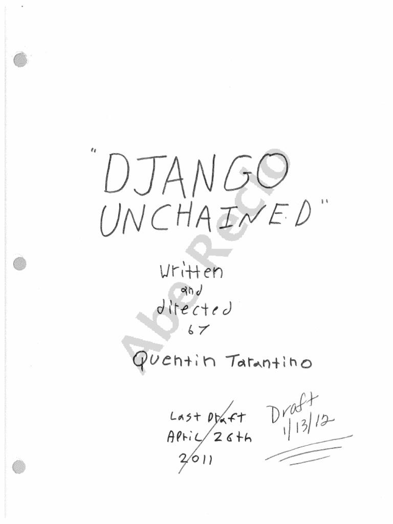 Django Unchained (Final) PDF | PDF