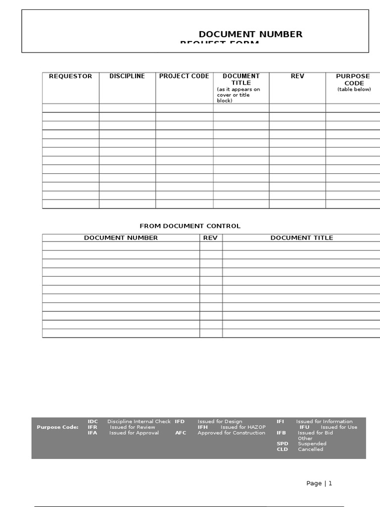 Request Form Template | PDF