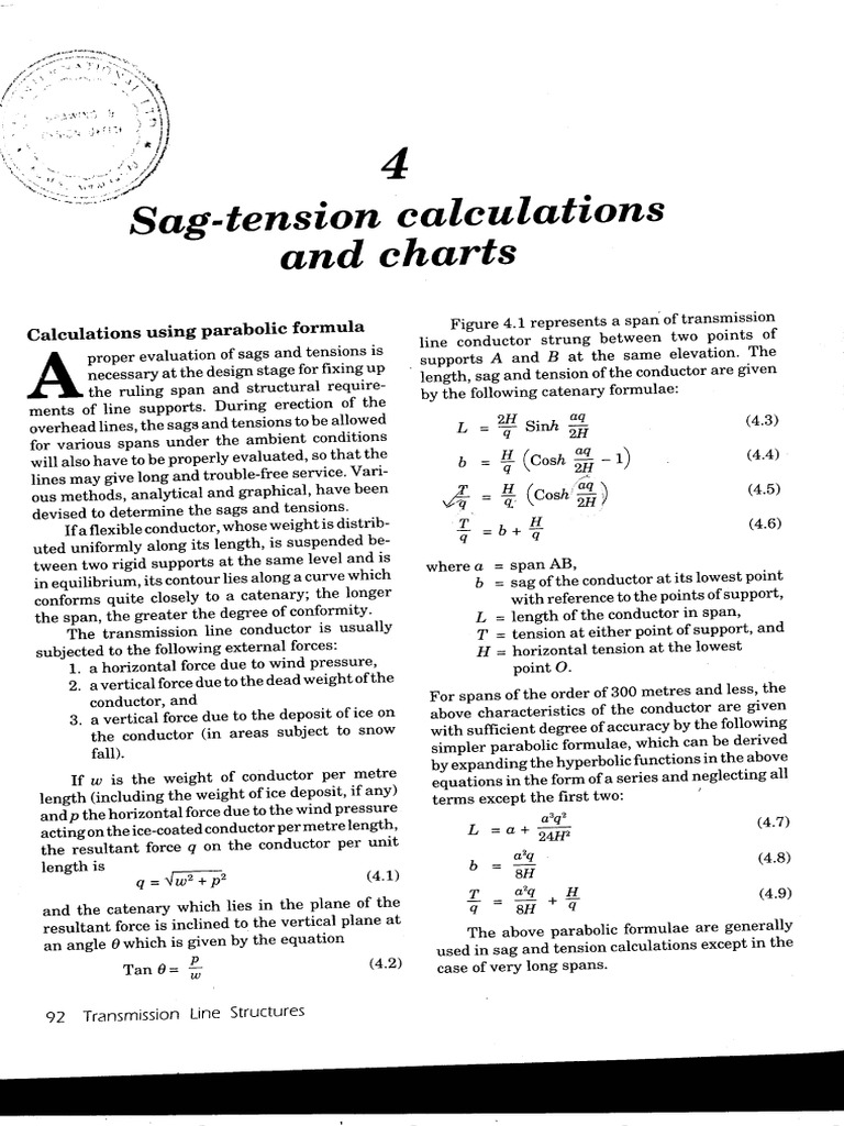 Sag Tensions Charts | PDF