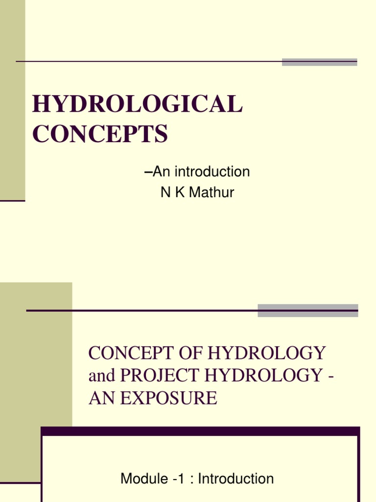 2 Hydrology Basic Concepts | PDF | Drainage Basin | Evapotranspiration