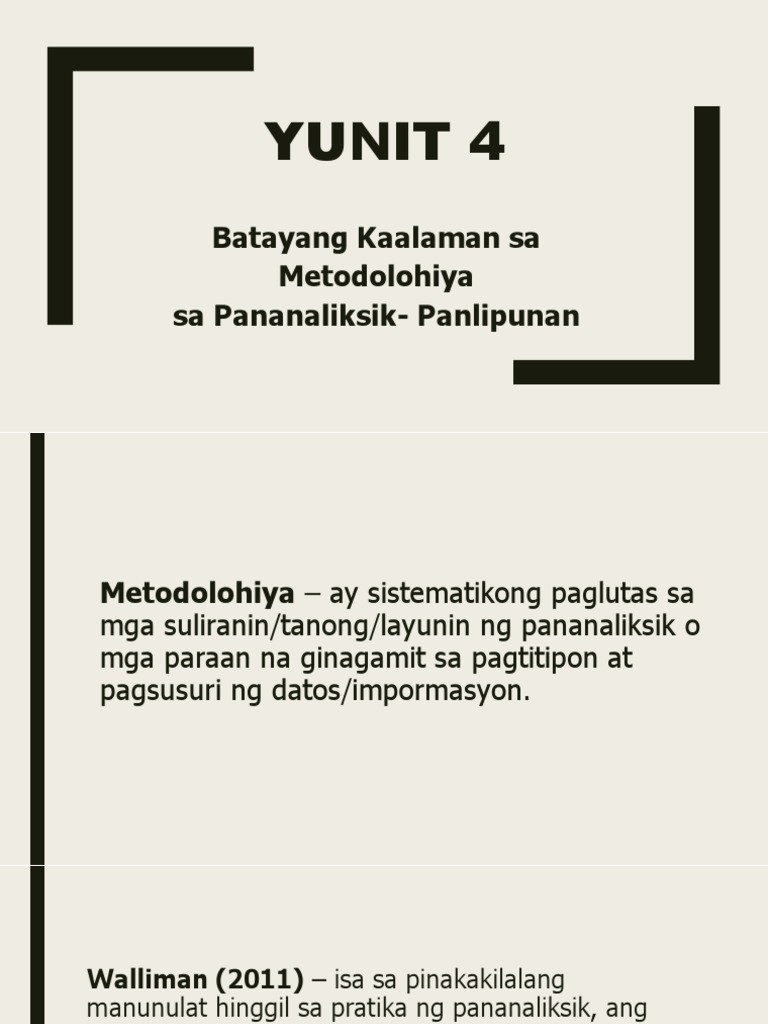 Yunit 4 | PDF
