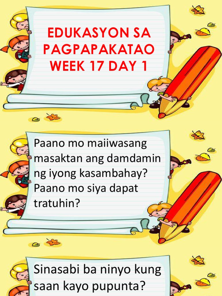 Week 17 Esp Day 1-5 | PDF