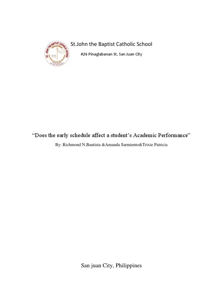 An Analysis of the Impact of Early School Start Times on Student ...