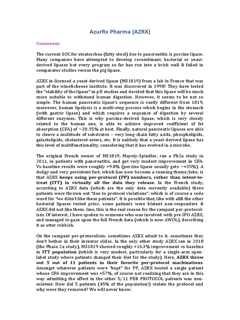 AzurRx Pharma Notes | PDF | Digestion | Stomach