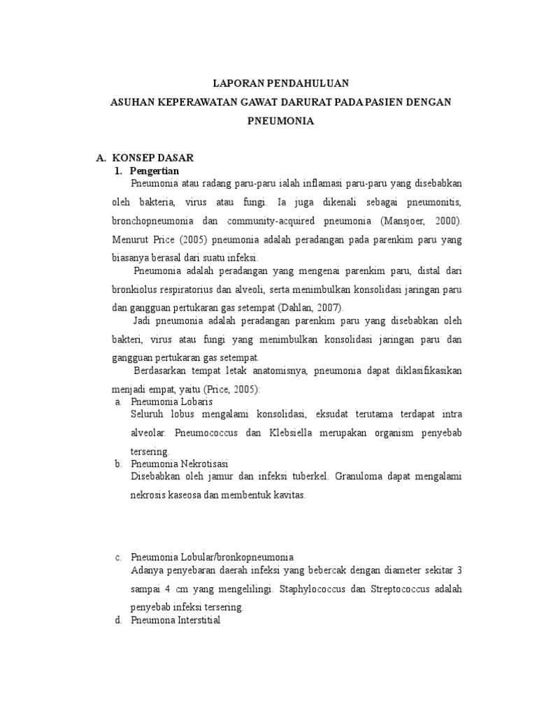 LP Pneumonia Gadar | PDF