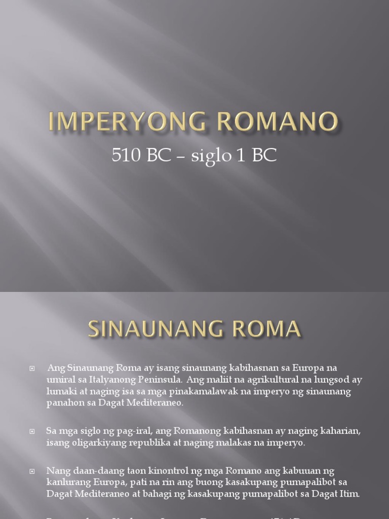 Imperyong Romano A.P. | PDF