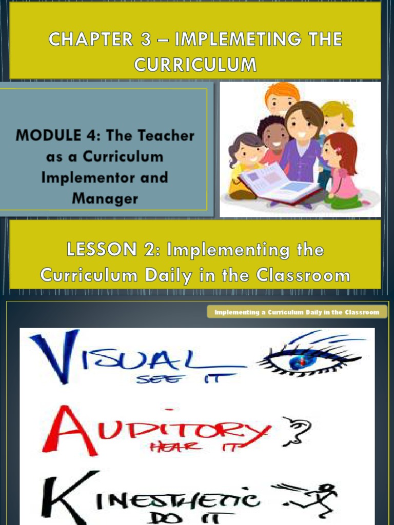 Implementing The Curriculum Daily in The Classrom | PDF