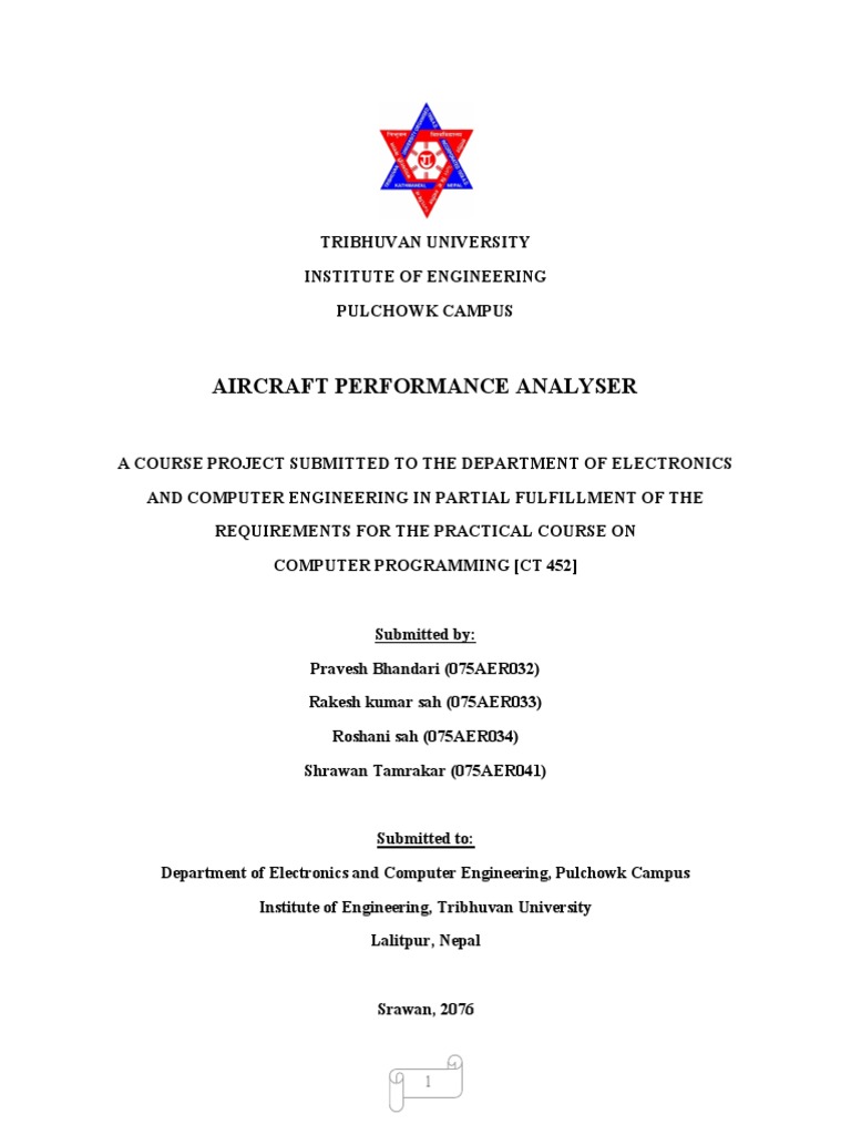 Aircraft Performance Analyser PDF | PDF | Control Flow | Computer Program