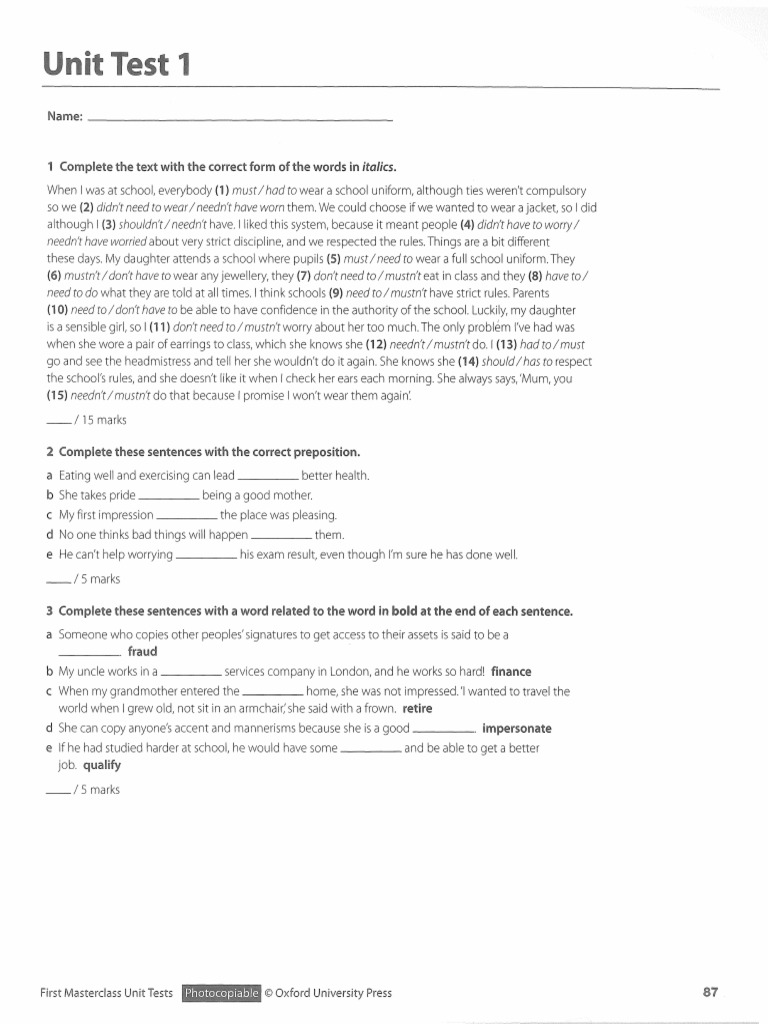 First Masterclass 2015 Teacher's Book | PDF