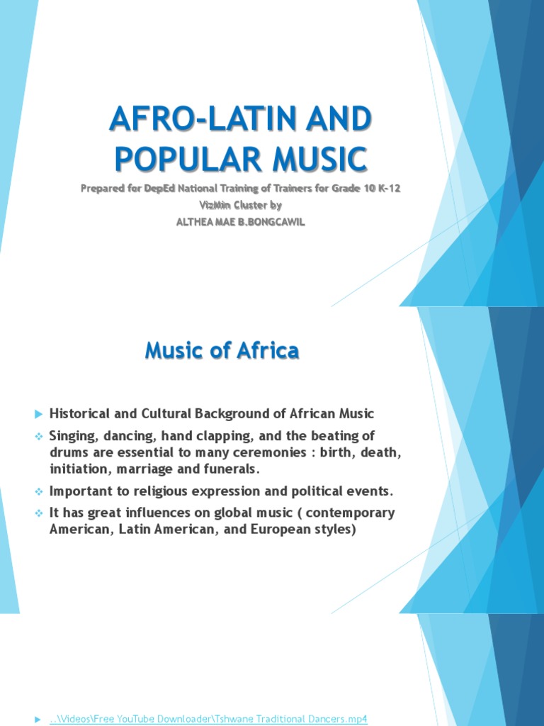 Afro-Latin Music: Cultural Insights | PDF | Musical Instruments | Blues