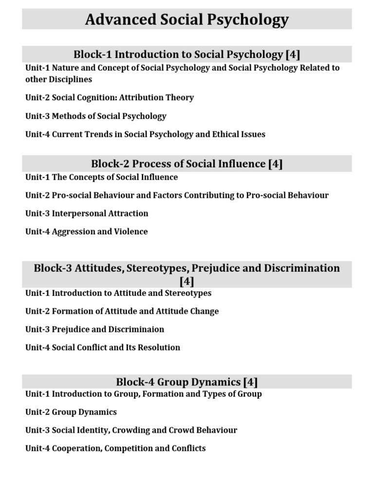 Advanced Social Psychology 1MB | PDF | Social Psychology | Social Science