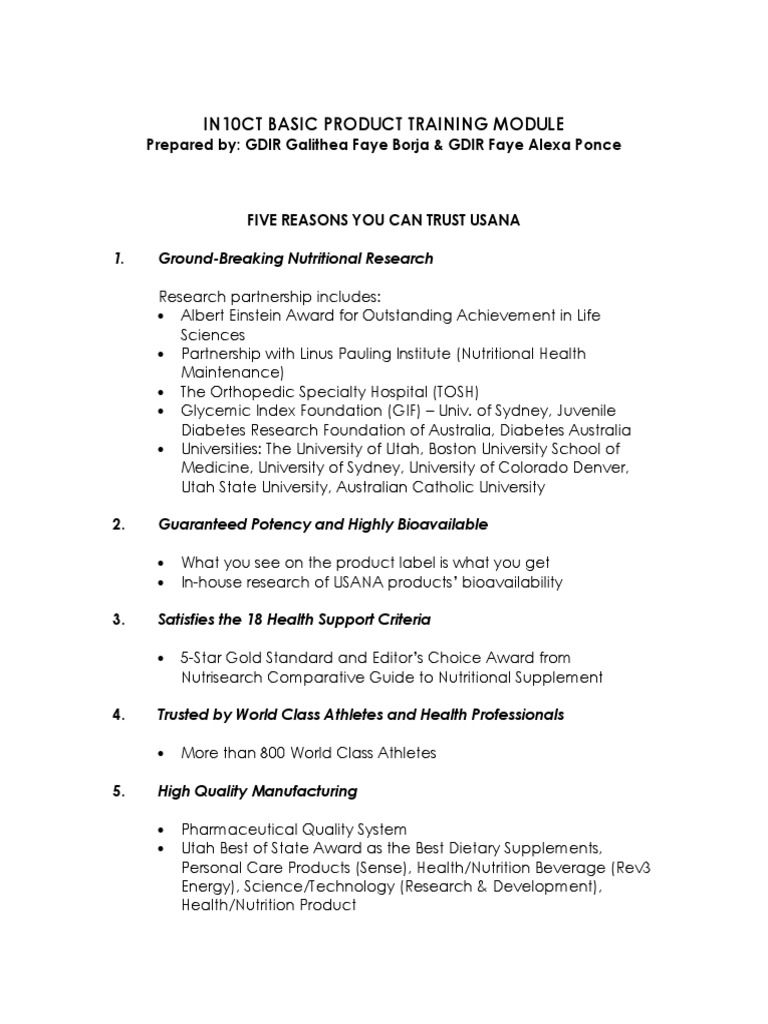 2019 Intensity Basic Product Training Module | PDF | Dietary ...