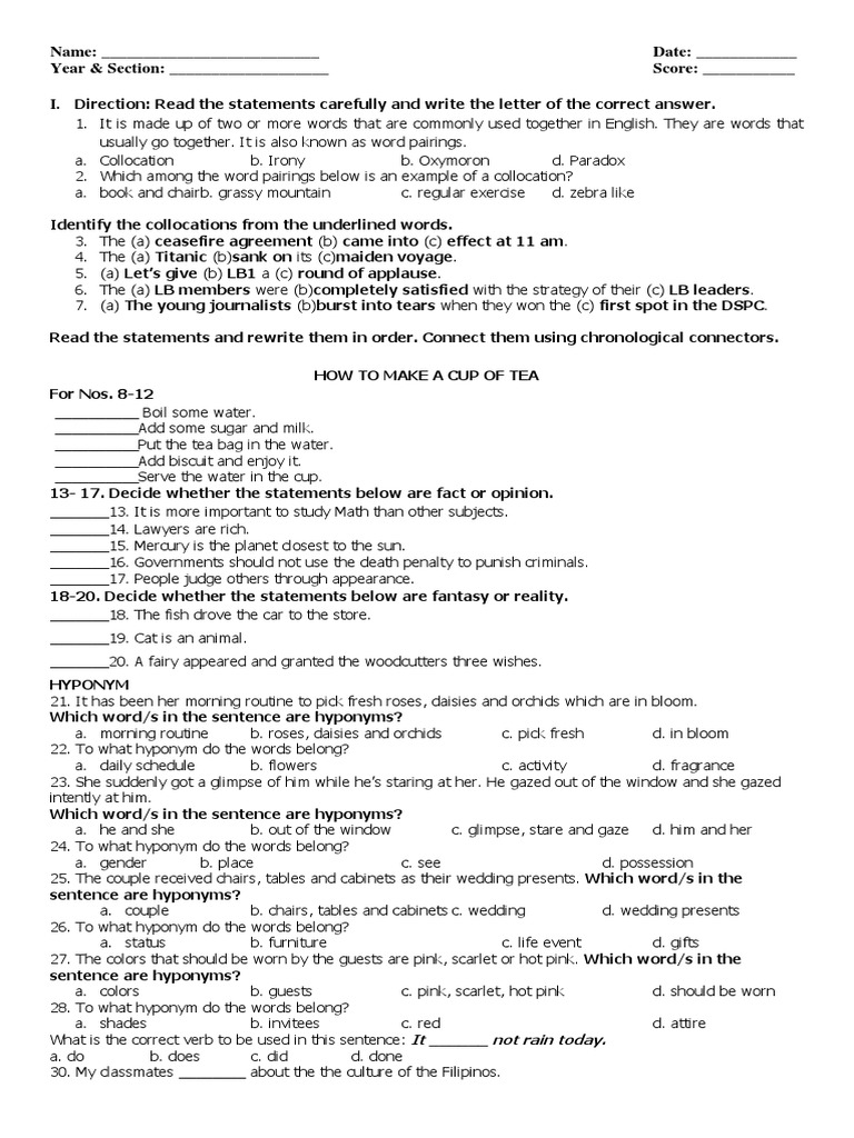 THIRD Periodical Examination G7 | PDF
