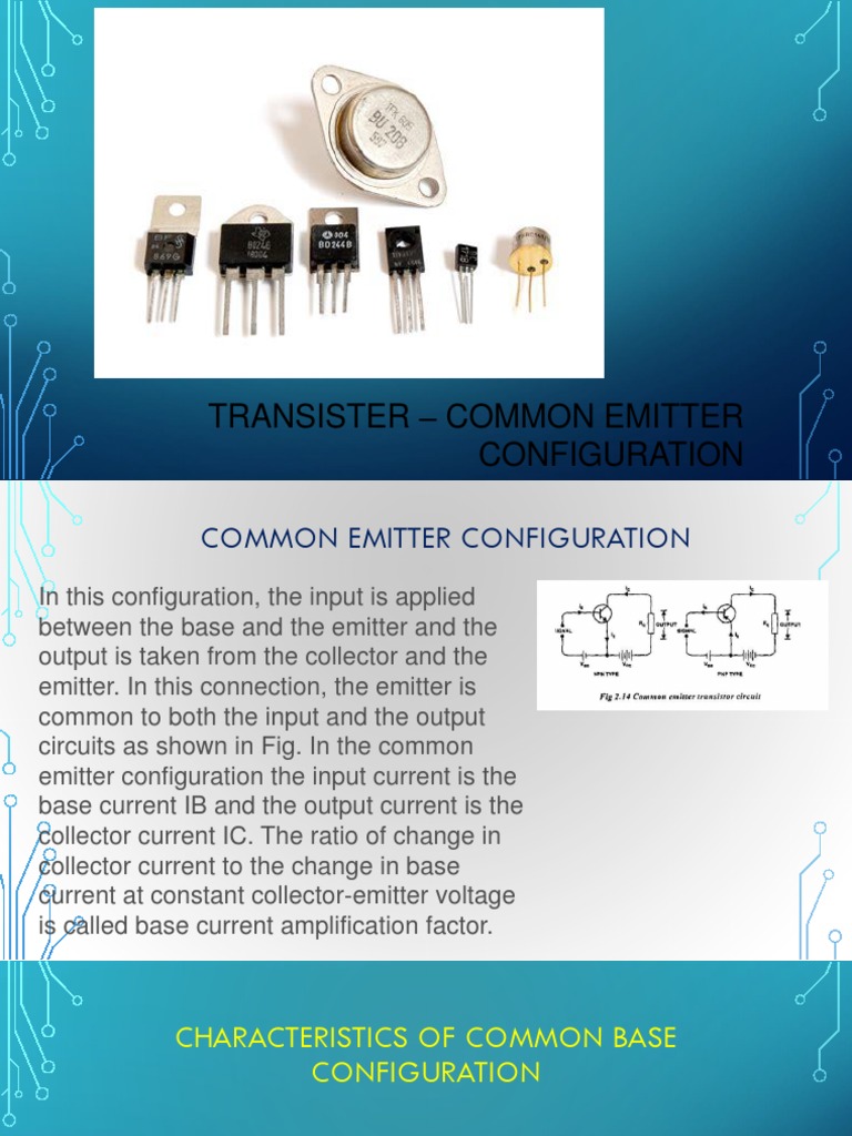 Common Emitter Configuration | PDF