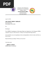 Request Letter For Vehicle | PDF