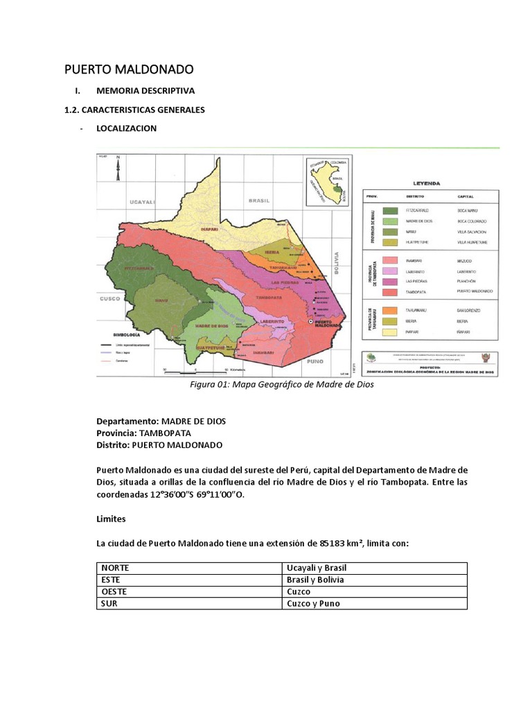 Puerto Maldonado | PDF | Geografía Física | Naturaleza