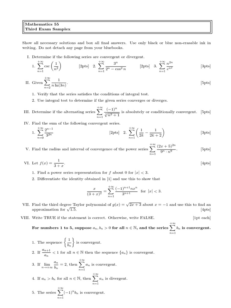 Elementary Analysis 3 | PDF | Series (Mathematics) | Power Series