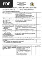 Master Teacher 1 Ranking Criteria 2025 | PDF | Teachers | Behavior ...