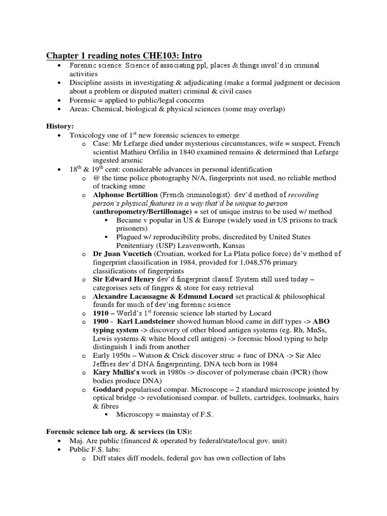 CHE103 Reading Notes | PDF | Chromatography | Gas Chromatography