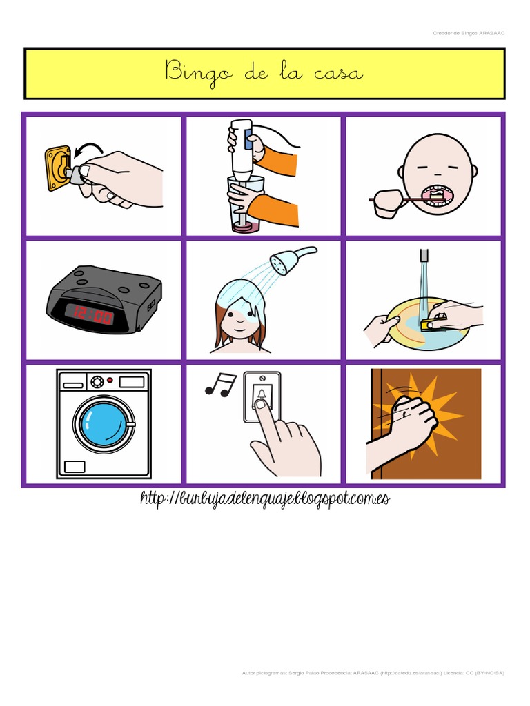 Bingo de Sonidos en Casa para Niños | PDF