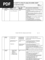 JSA Working at Height | PDF | Personal Protective Equipment | Glove