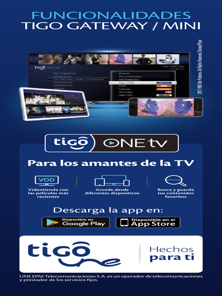 Manual Tigo Gateway Mini | PDF | Vídeo a la carta | Televisión