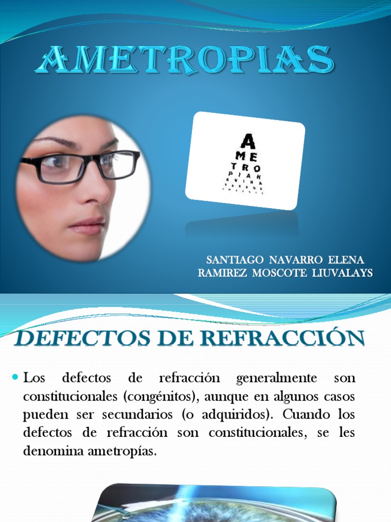 AMETROPIA | PDF | Ojo humano | Óptica