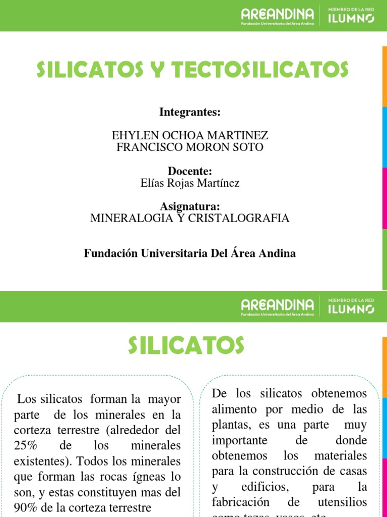 Tectosilicatos: Estructura y Ejemplos | PDF | Cuarzo | Minerales