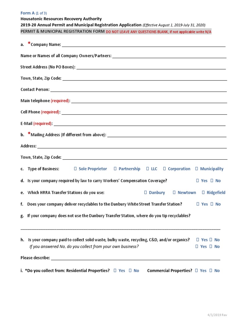 Singapore Waste Management Permit Application | PDF | Municipal Solid ...