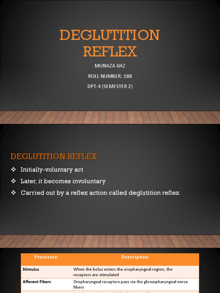 Deglutition REFLEX | PDF | Digestive System | Neuroanatomy