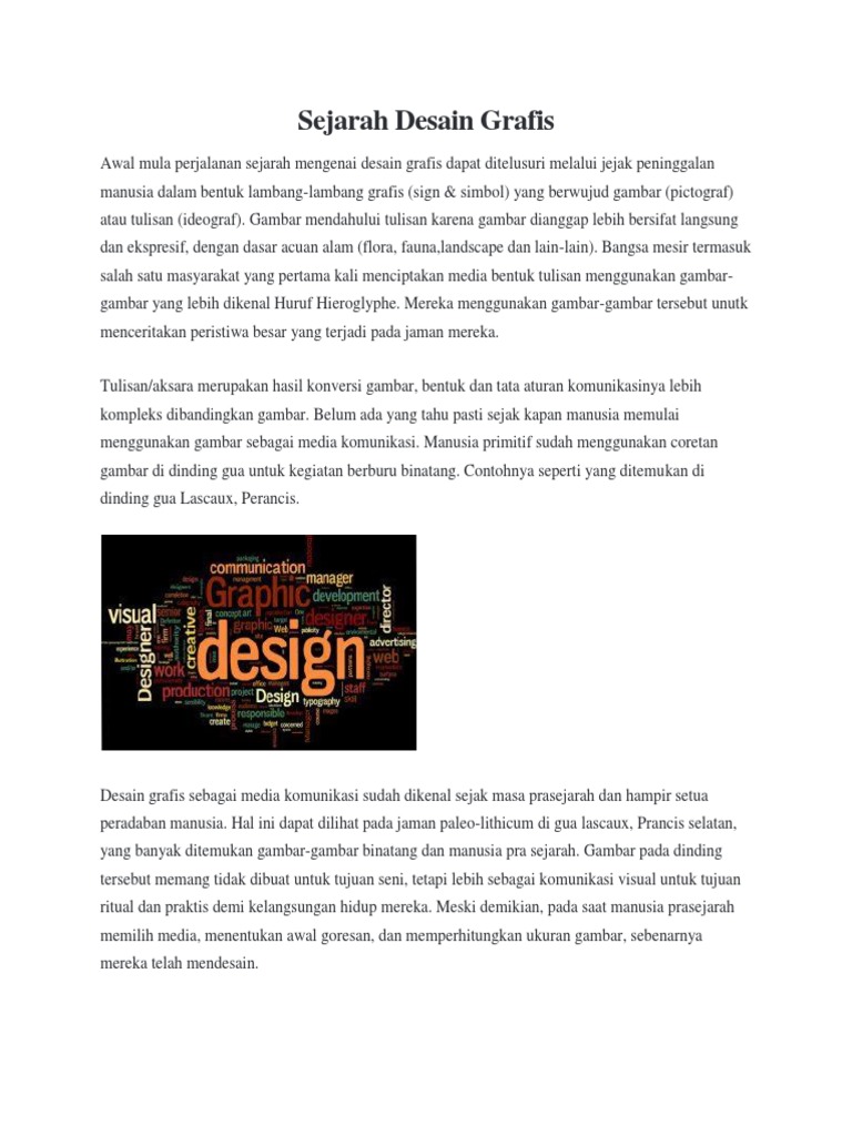 Sejarah Desain Grafis | PDF