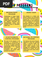 List of DOH Programs | PDF | Preventive Healthcare | Infant Mortality