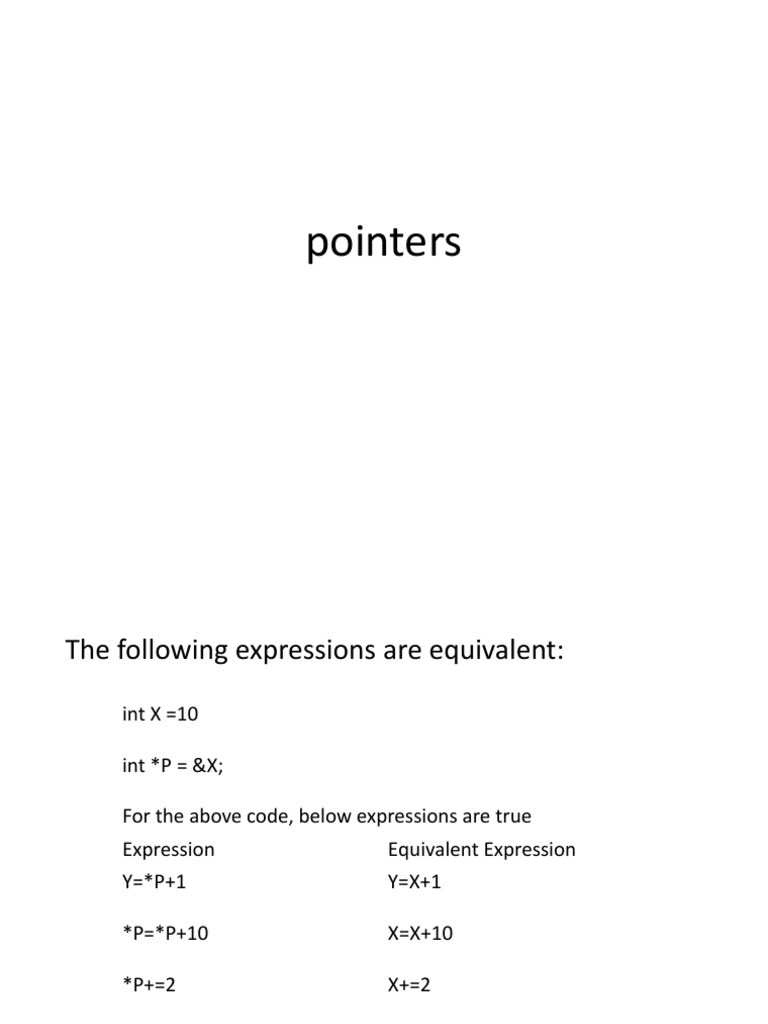 Pointers 2 | PDF | Pointer (Computer Programming) | Integer (Computer Science)
