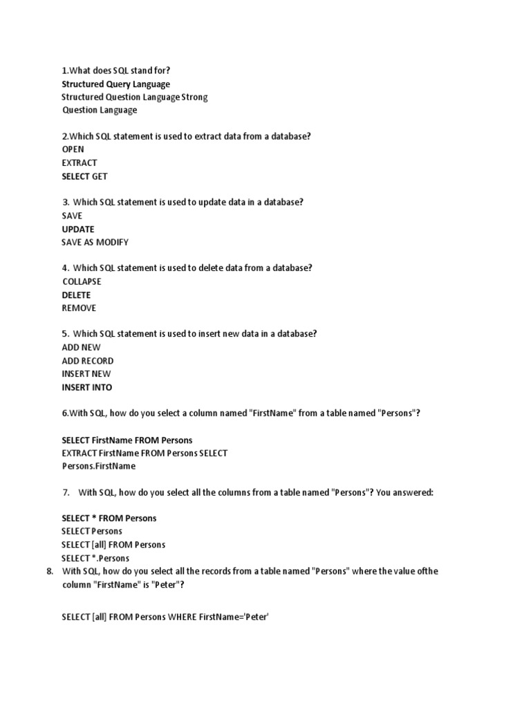 SQL Basics: Key Commands Explained | PDF | Sql | Table (Database)
