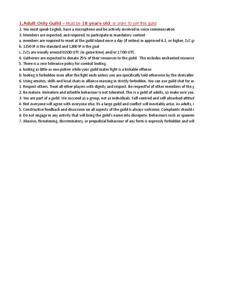 War Blood Revamp | PDF | Guild