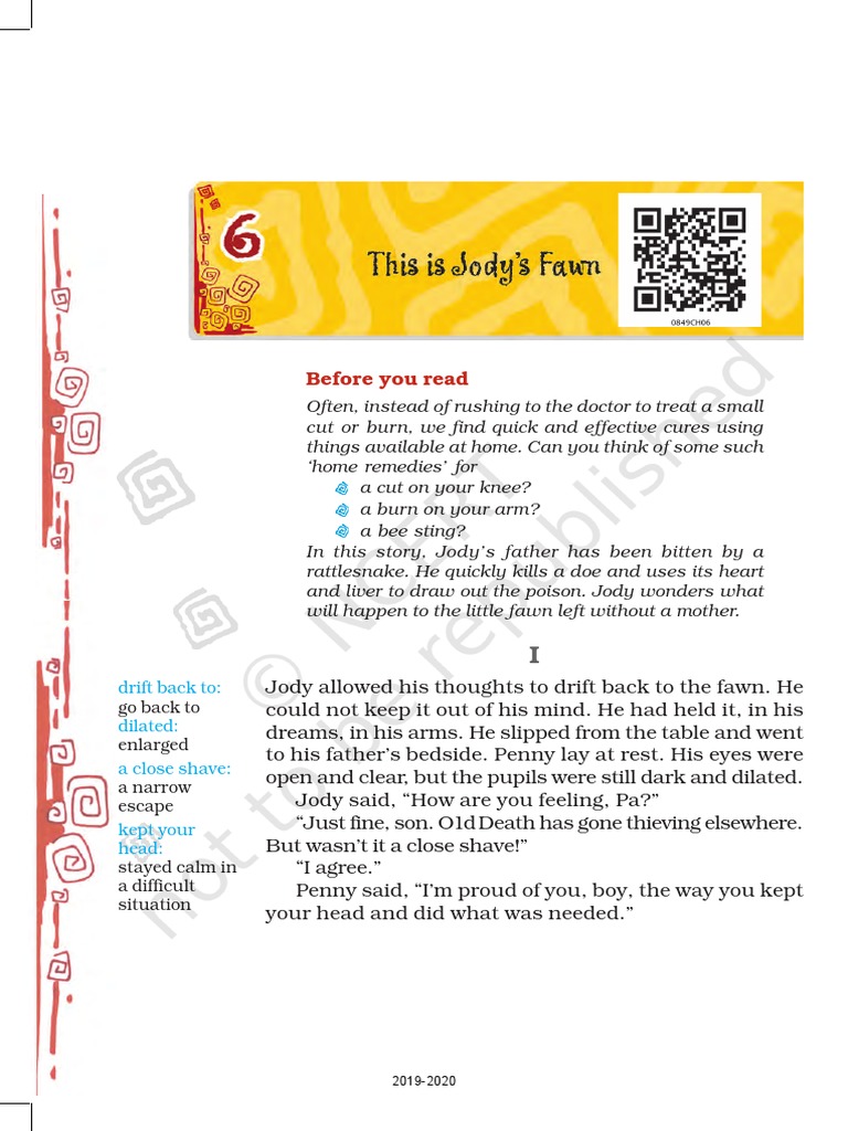 Jody's Fawn: A Tale of Survival and Compassion | PDF | Verb | Object ...