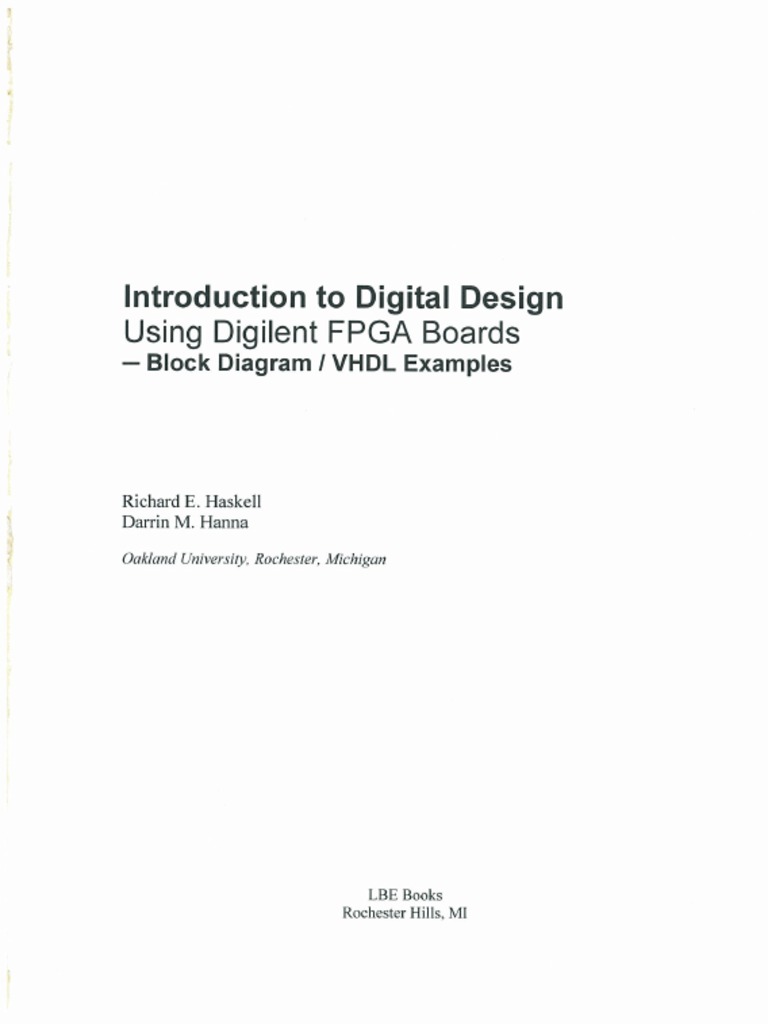 Introduction To Digital Design | PDF