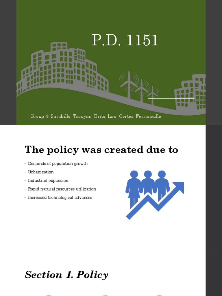 PD 1151 | PDF | Environmental Impact Assessment | Environmental Protection
